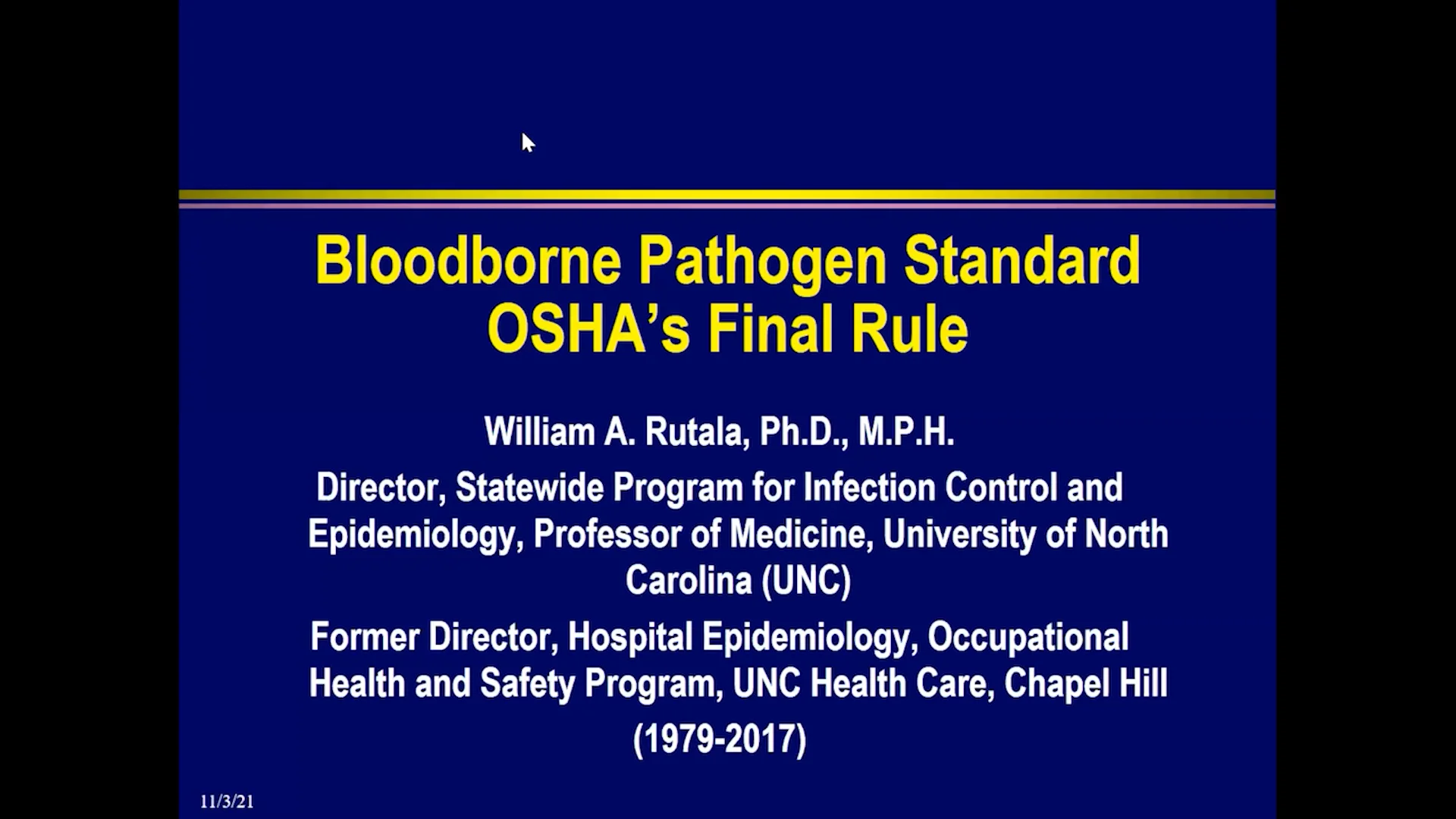 Bloodborne Pathogen Standard OSHA's Final Rule 2025 edit
