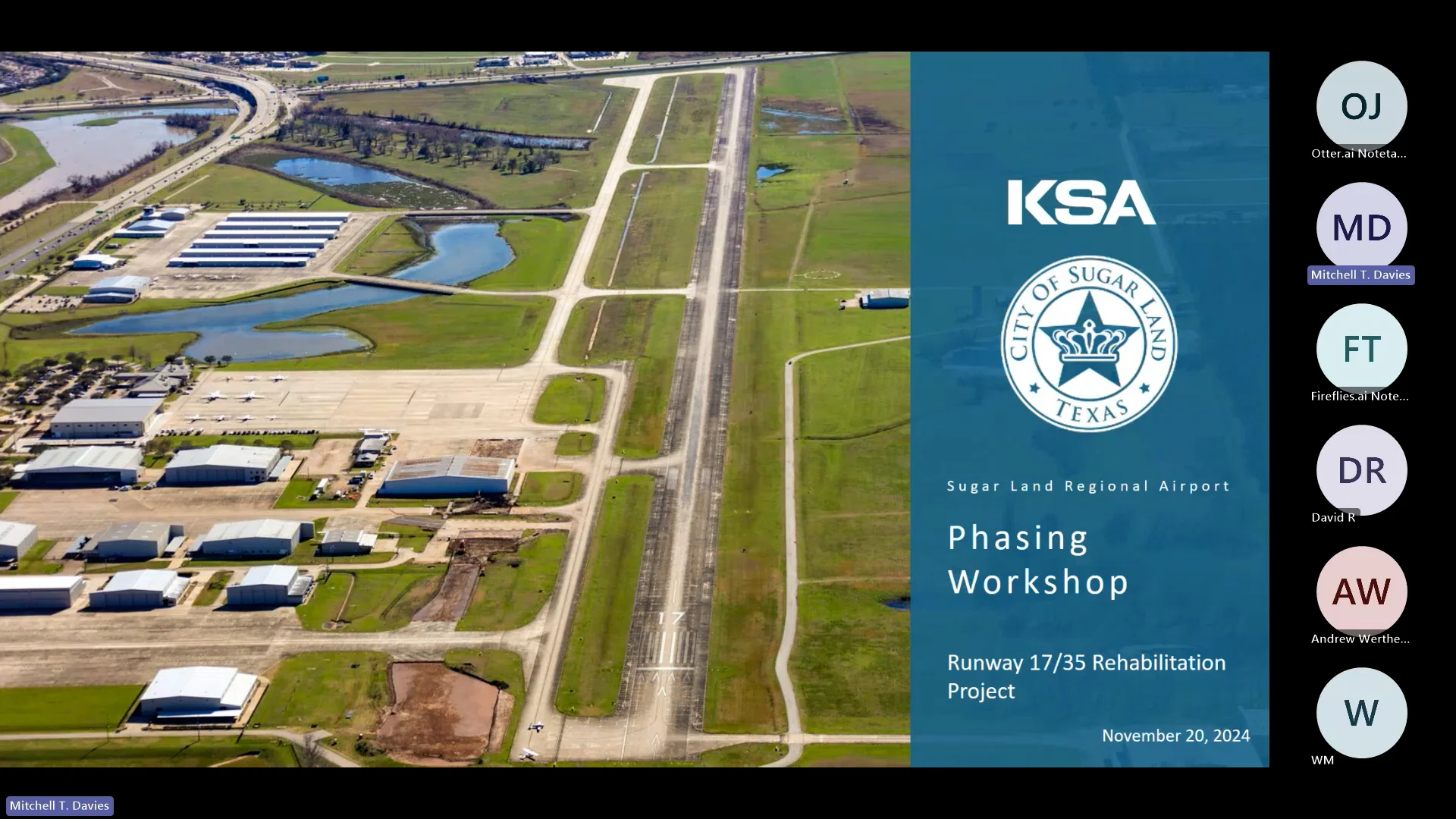 Runway 17-35 Rehabilitation Project Workshop #3
