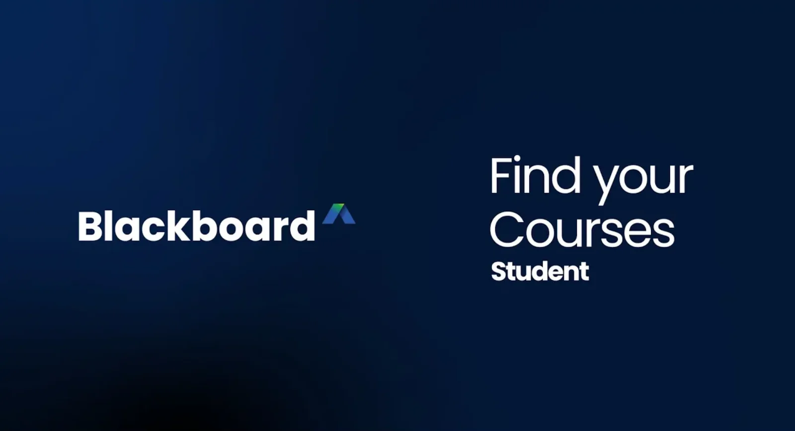 Find your courses in Blackboard - Students