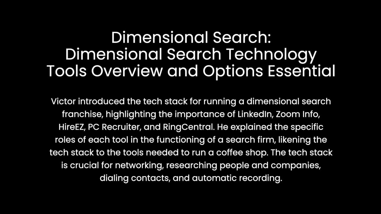 Dimensional Search Technology Tools Overview and Options Essential ...