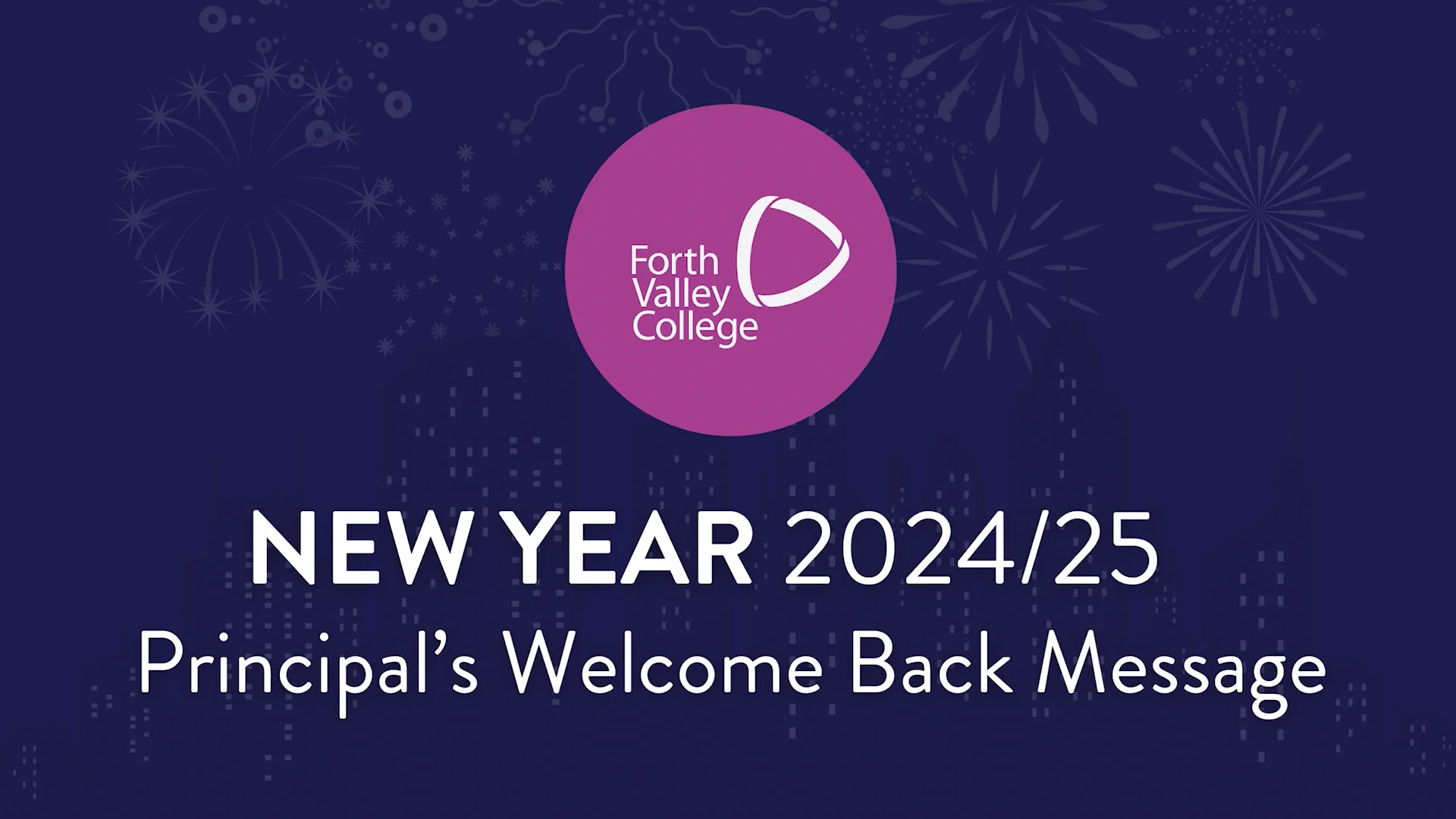 FVC - New Year 2024/25 - Principal's Welcome Back Message