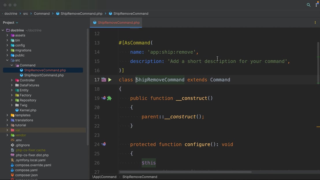 Agujero negro: Borrar entidades > Doctrine, Symfony 7 y la base de datos | SymfonyCasts