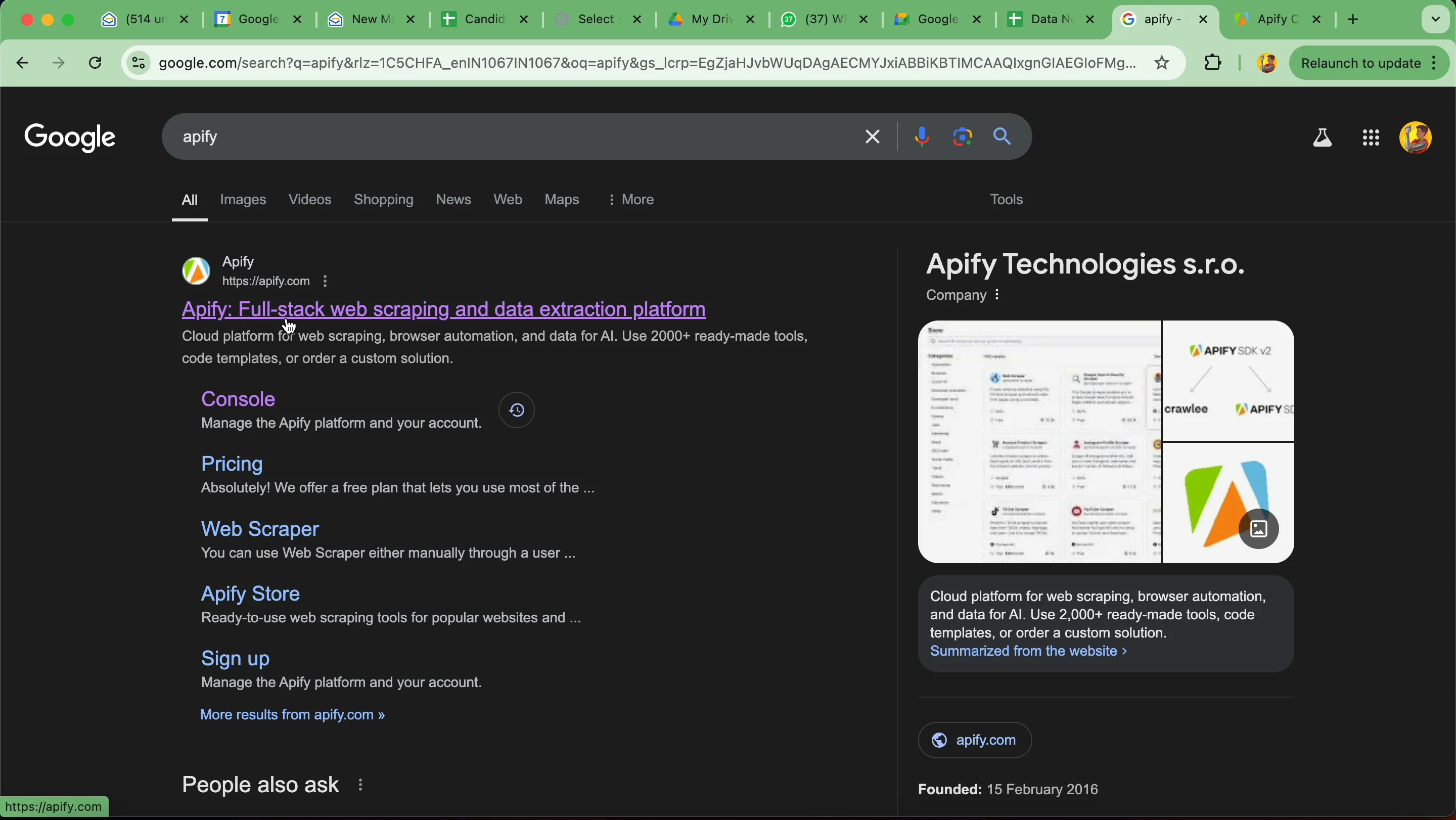 Data Download from Apify