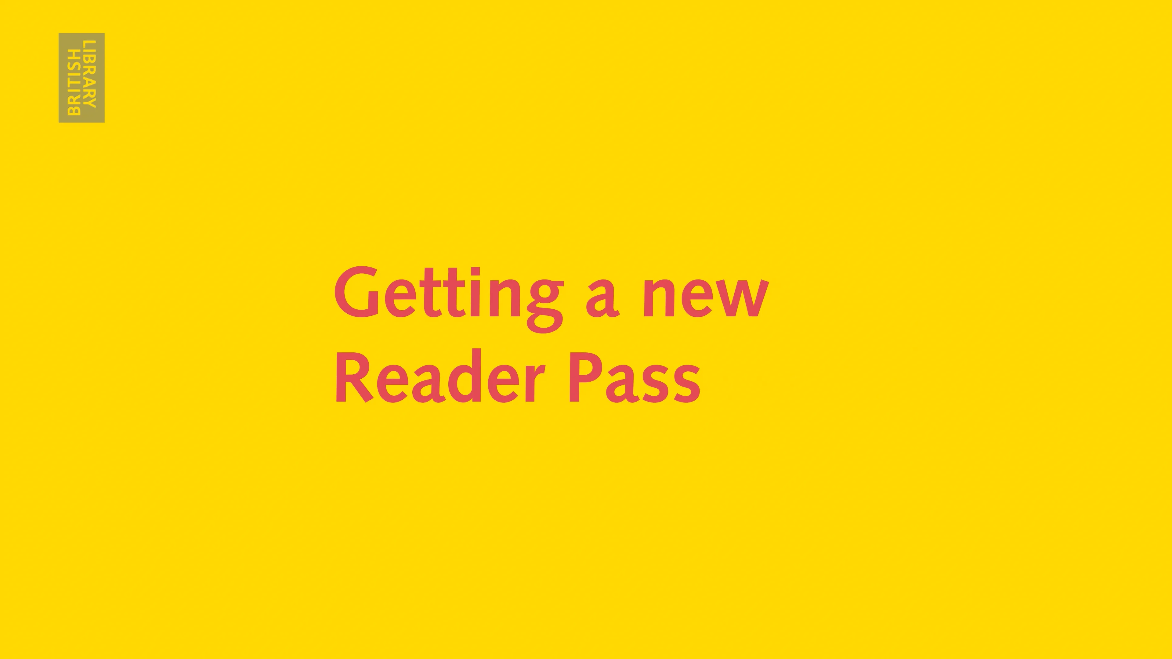 Getting a Reader Pass