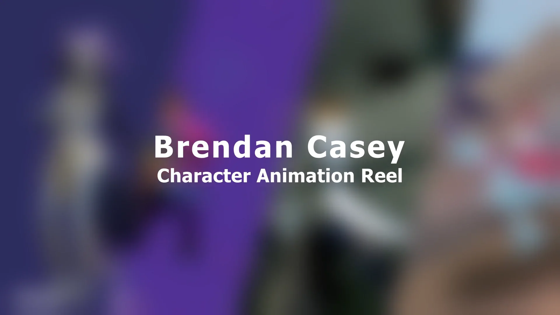 Brendan Casey - Animation Reel 2024