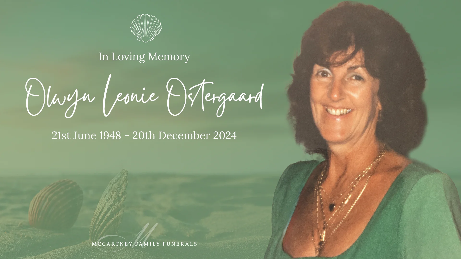 Service Recording for Olwyn Ostergaard