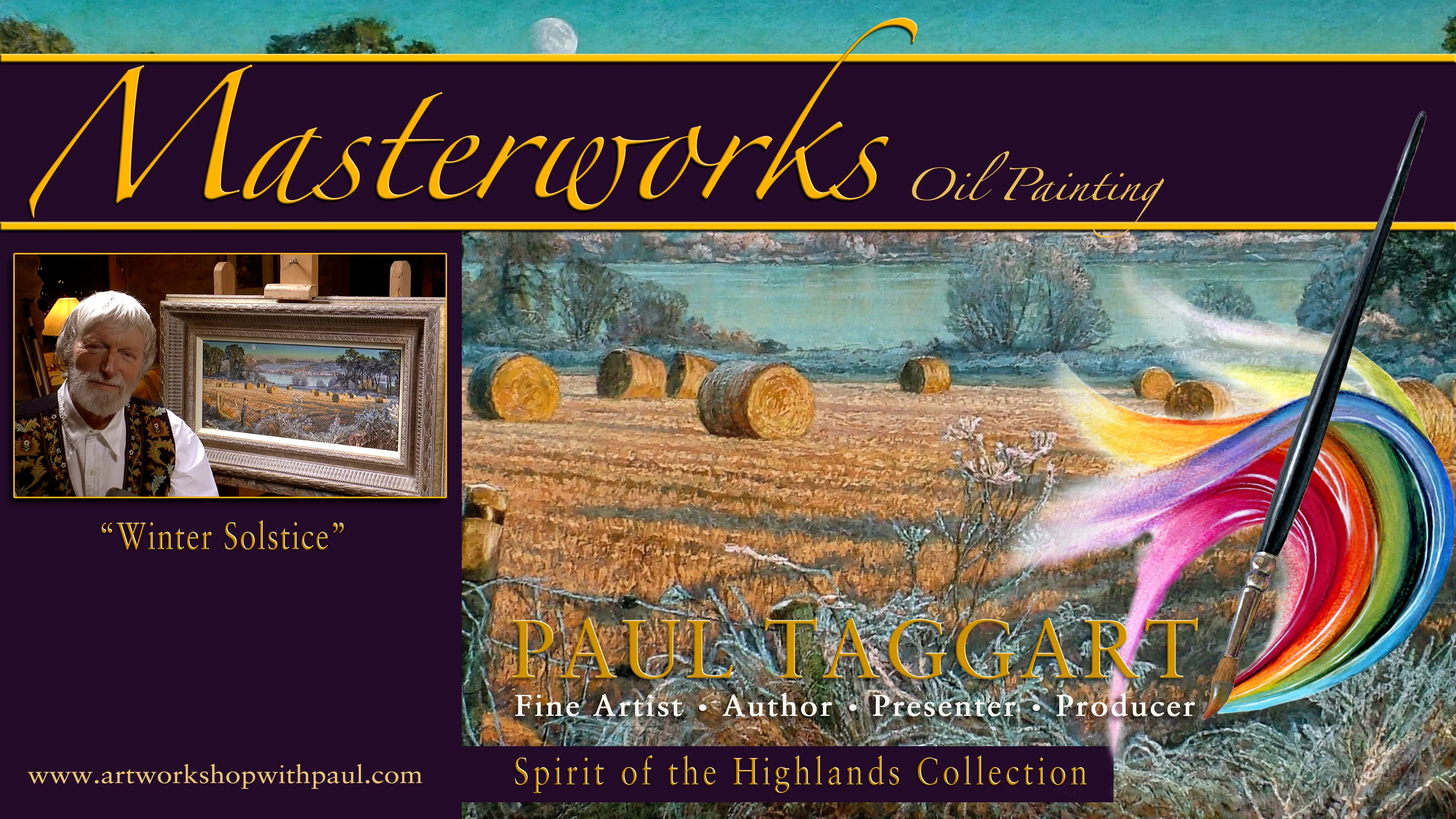 Behind-the-scenes Feature - ‘Winter Solstice’ - Masterworks oil painting by Paul Taggart