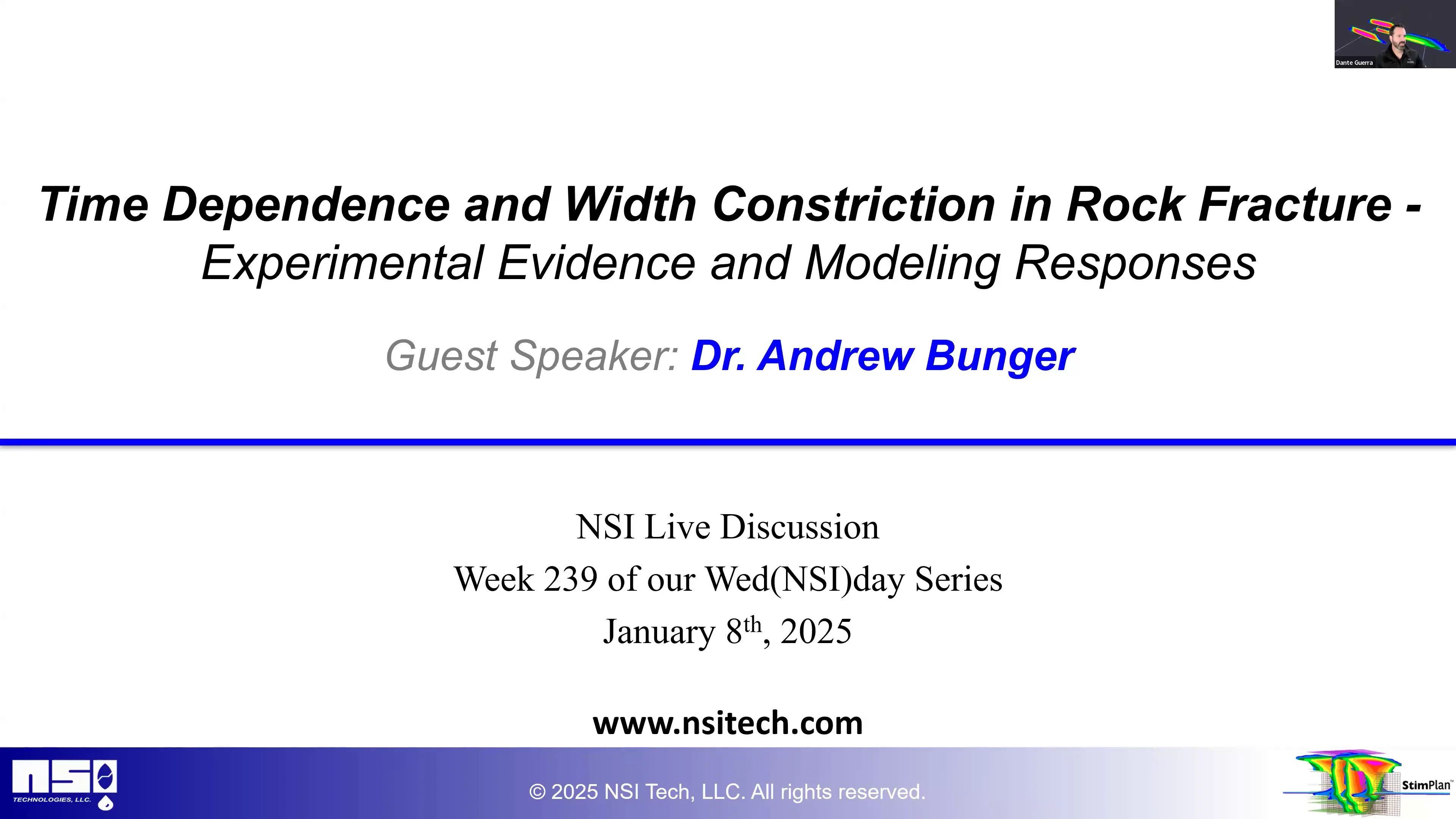 Wed(NSI)day - 1/8/25 - Time Dependence & Width Constriction in Rock ...