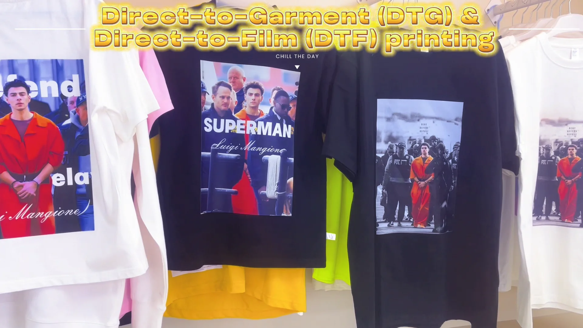 Hybrid DTF&DTG Printer Prints T-shirts