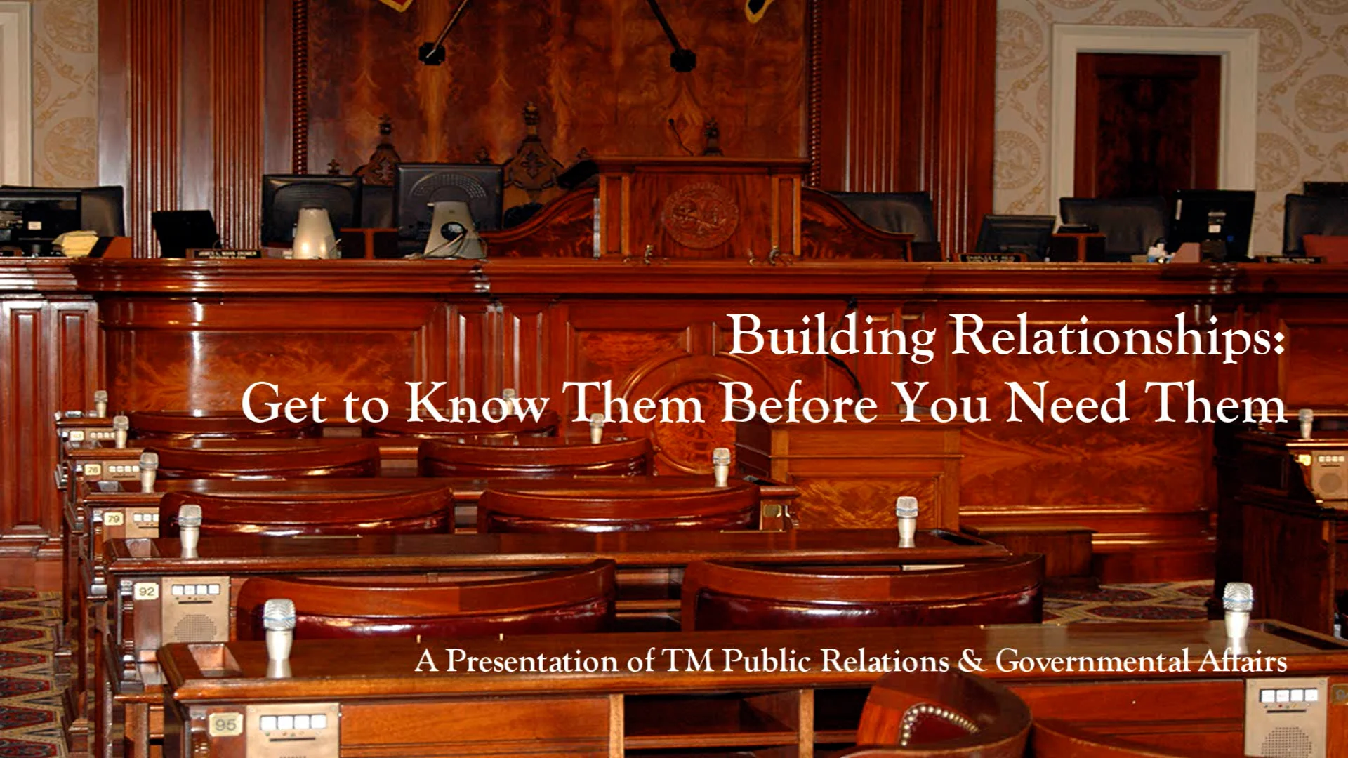 Building Relationships: Know Them Before You Need Them