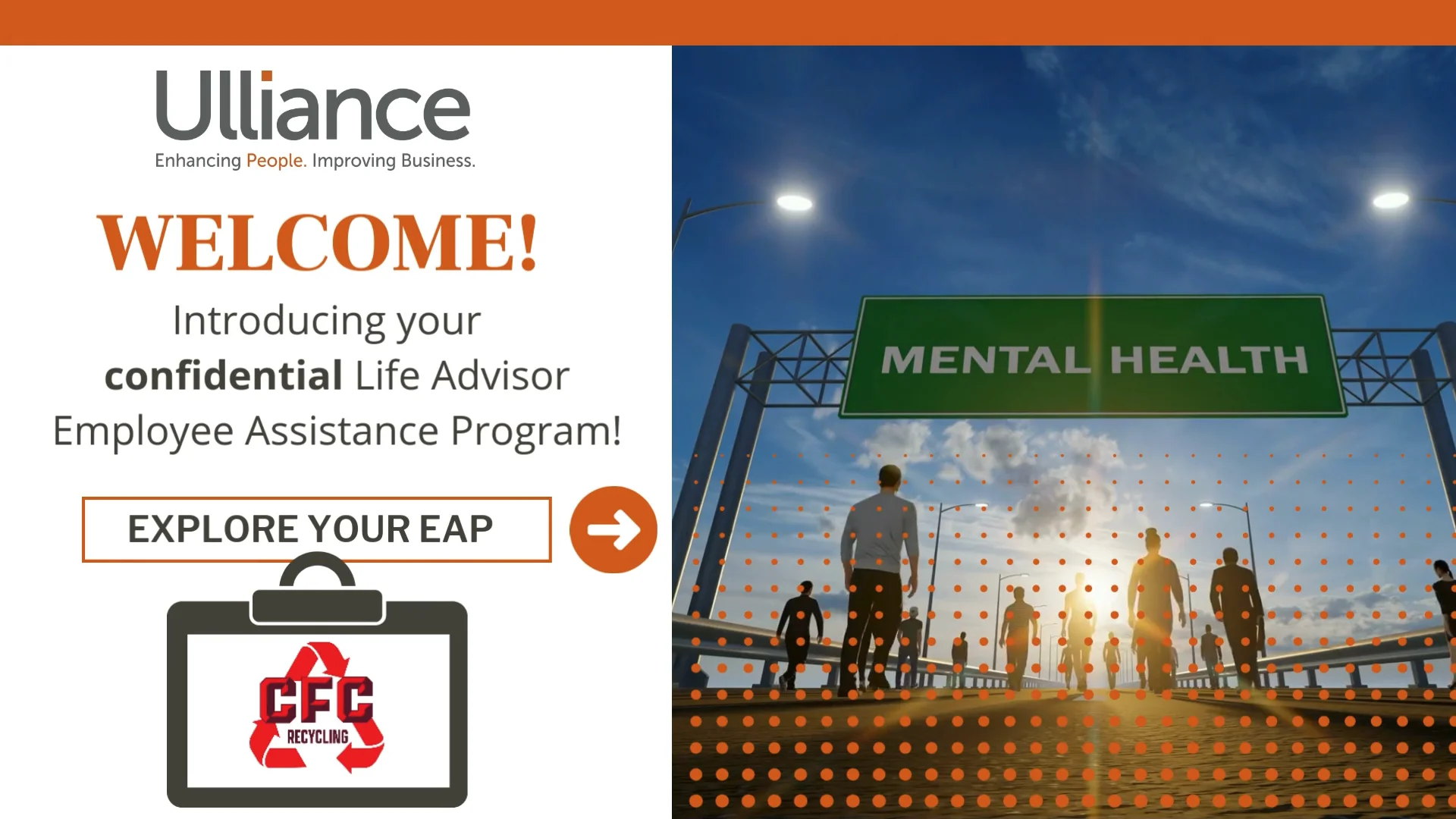 CFC Recycling Welcome Life Advisor EAP