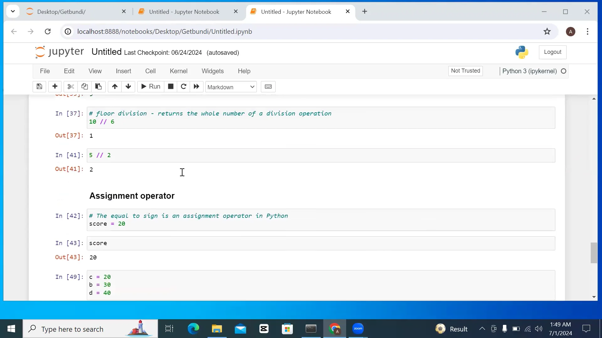 Mod 7- Python_Built-in_functions