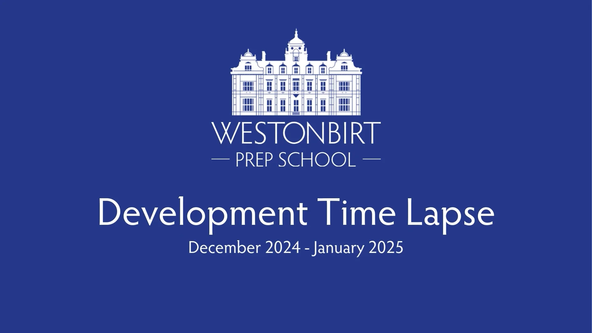 Prep Development Timelapse- Dec 2024 - Jan 2025