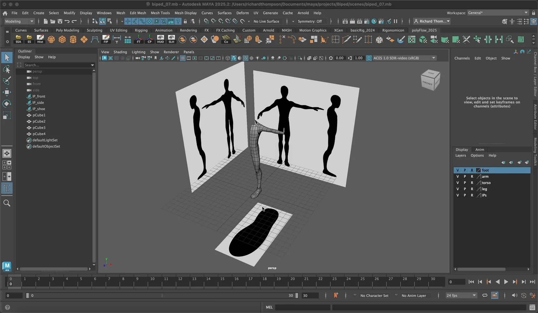 12. Hand modeling - Setting up the image references