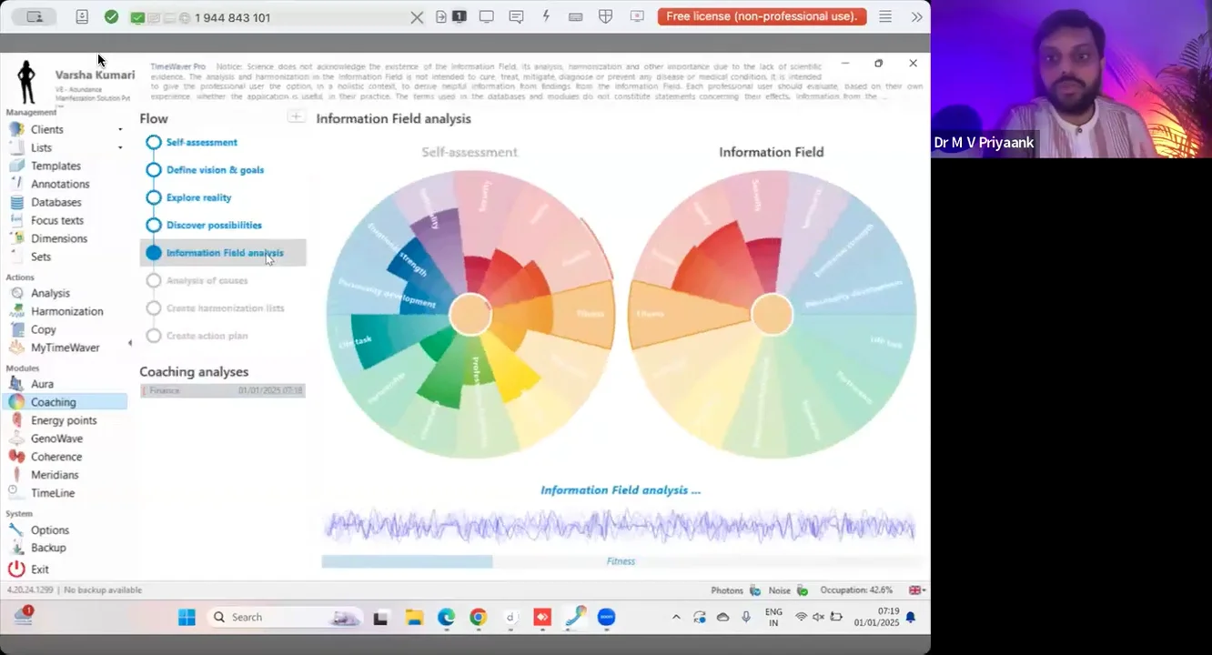 India's first Real Timewaver - Frequency Healing demonstration (1st Jan ...