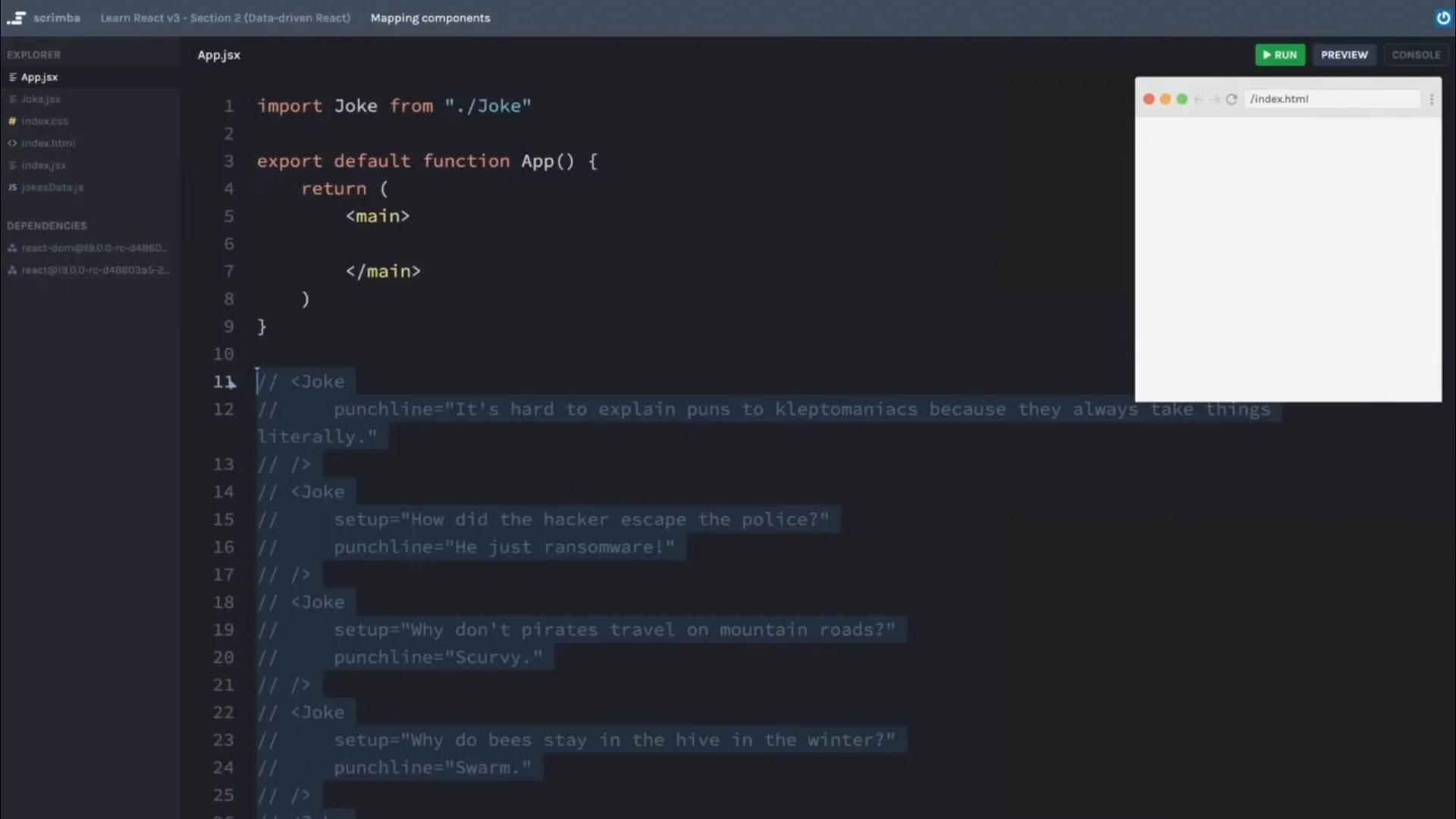 #17 Transforming Jokes into React Components_ Simplifying Your Code