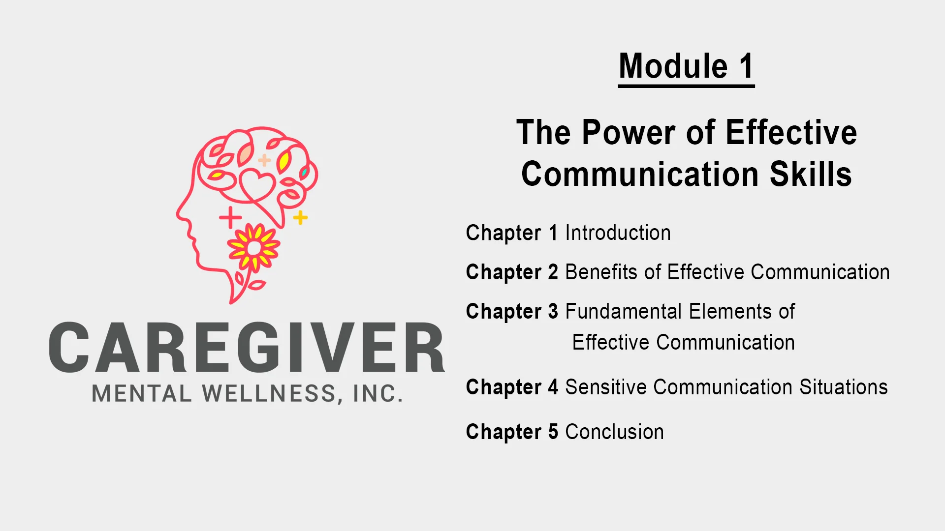 Module One - The Power of Effective Communication Skills