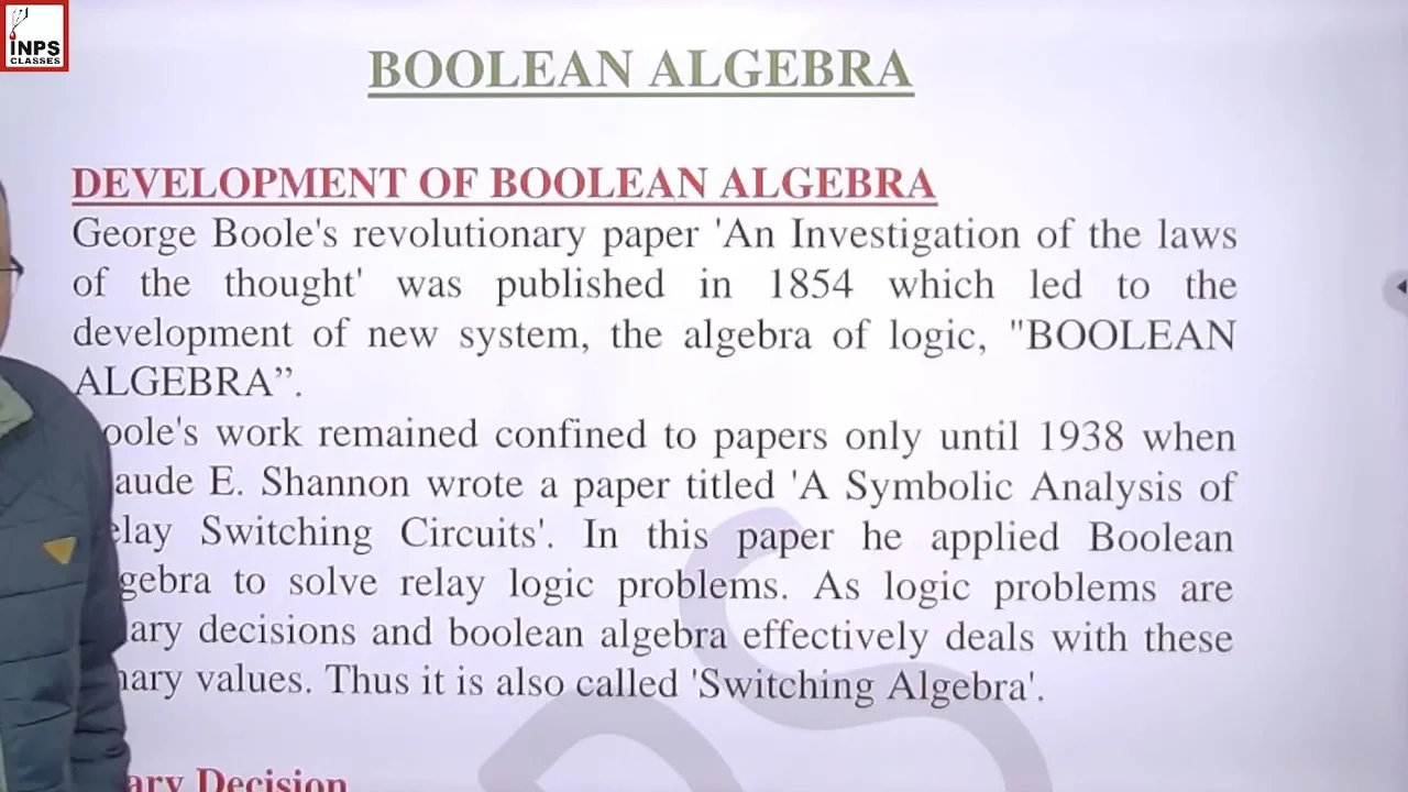 Boolean Algebra & Operating System -Process 12.01.2025