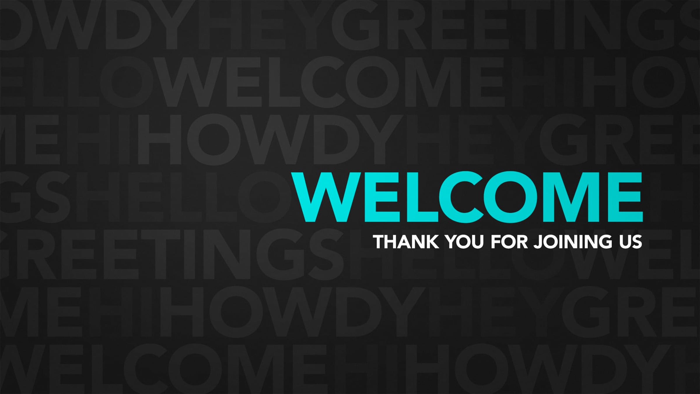 Sunday morning service