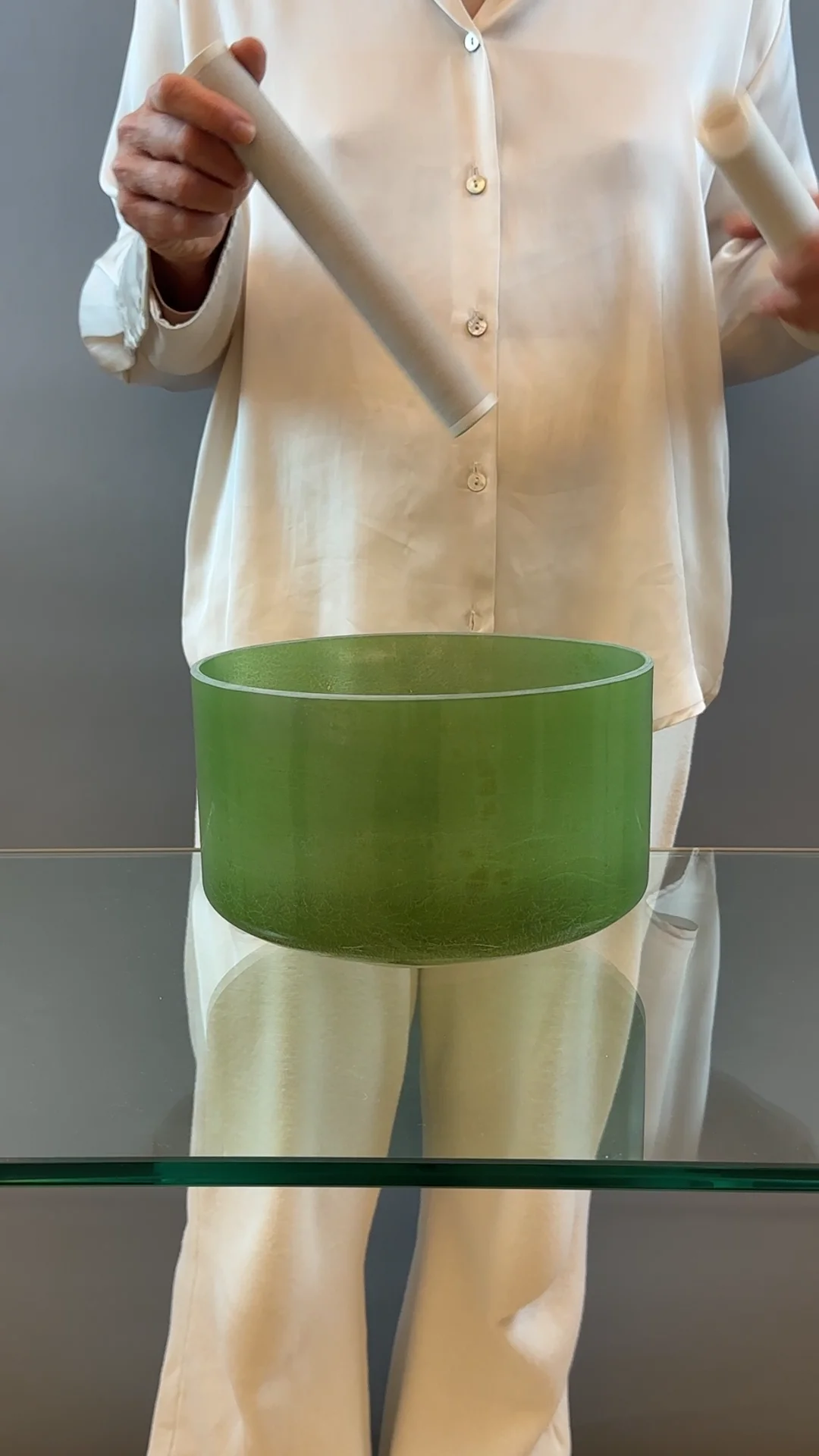 9" E+30 Emerald Alchemy™ Crystal Bowl 140769