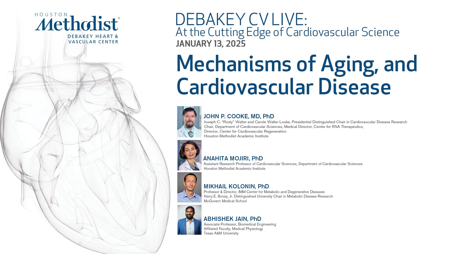 01.13.25 CV Live: At the Cutting Edge of Cardiovascular Sciences