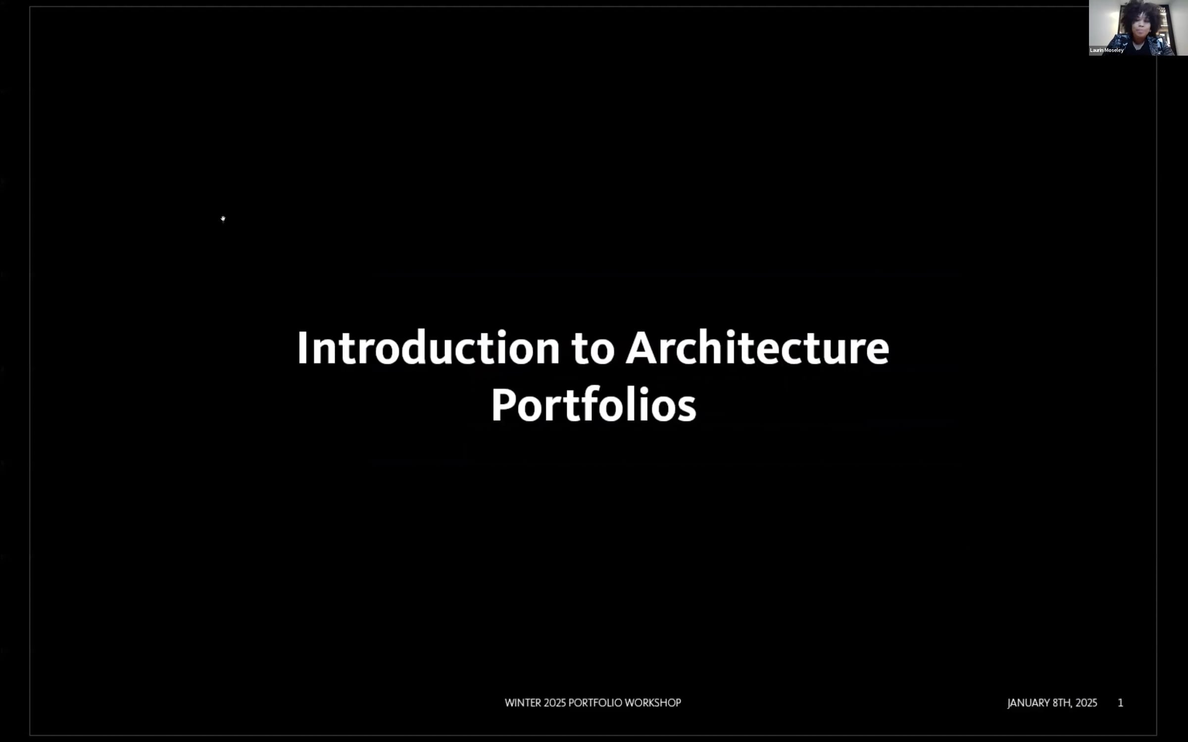 01 Portfolio Workshop - Introduction to Portfolios and Graphic Consistency