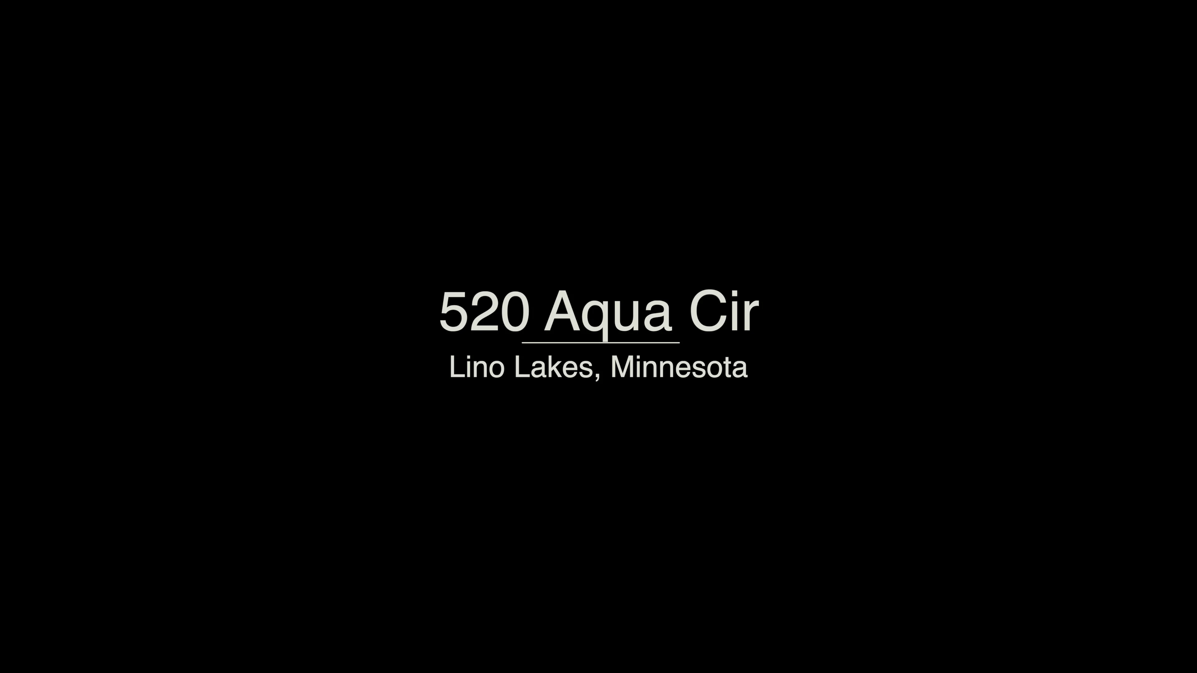 520 Aqua Cir, Lino Lakes - 520 Aqua Cir, Lino Lakes on Vimeo