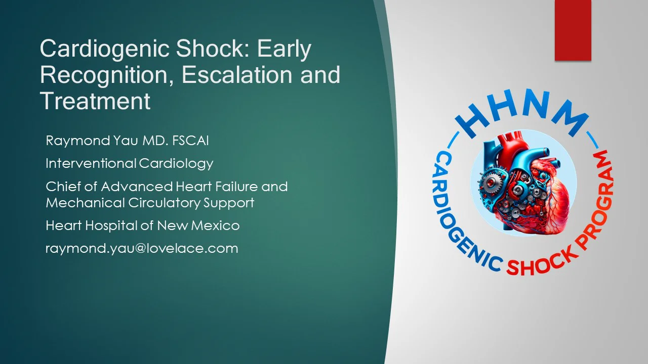 Cardiogenic Shock with Ray Yau, MD