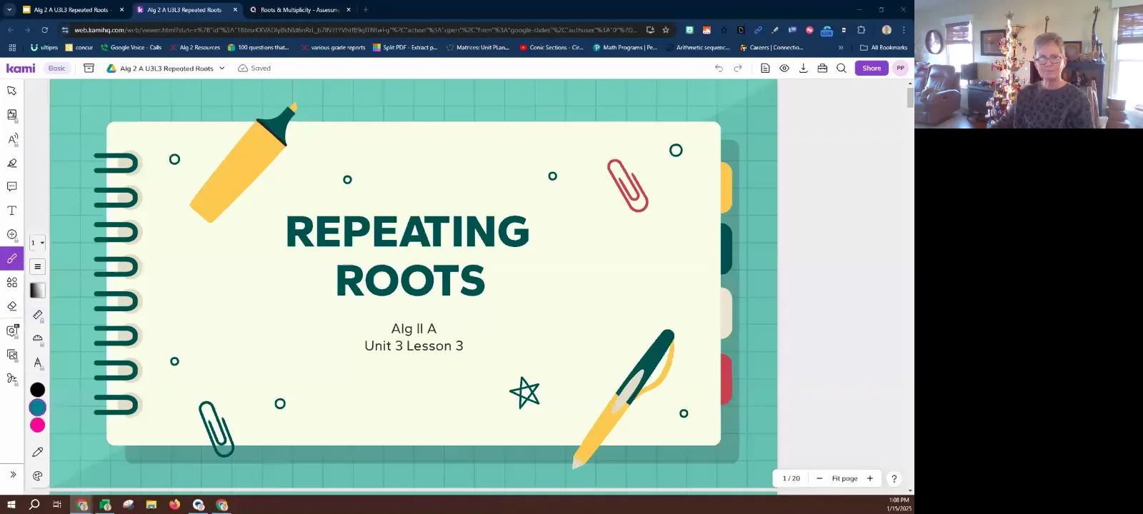 Alg 2a U3L3 Repeating Roots