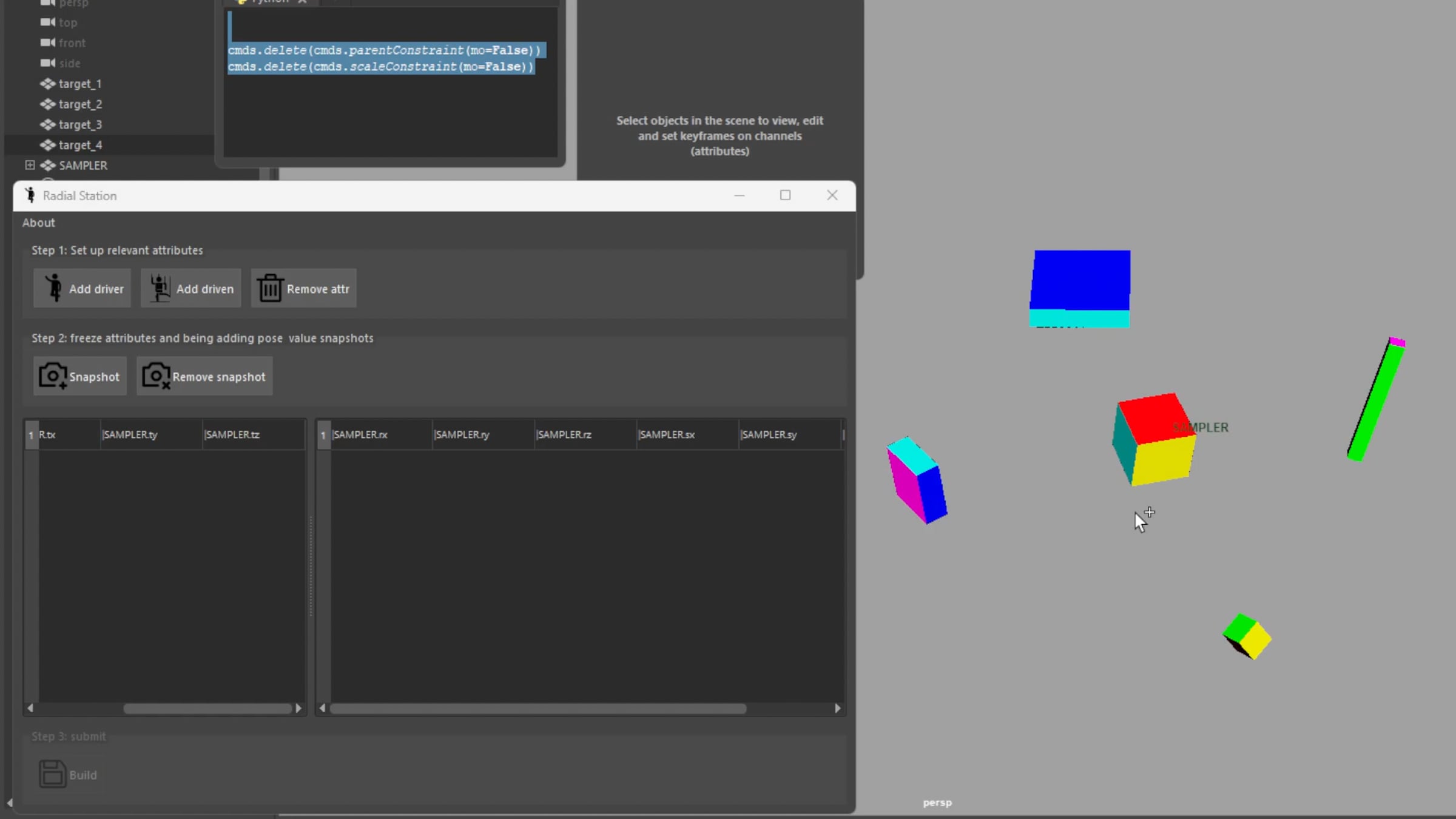 Maya Plugin : RBF Solver & UI