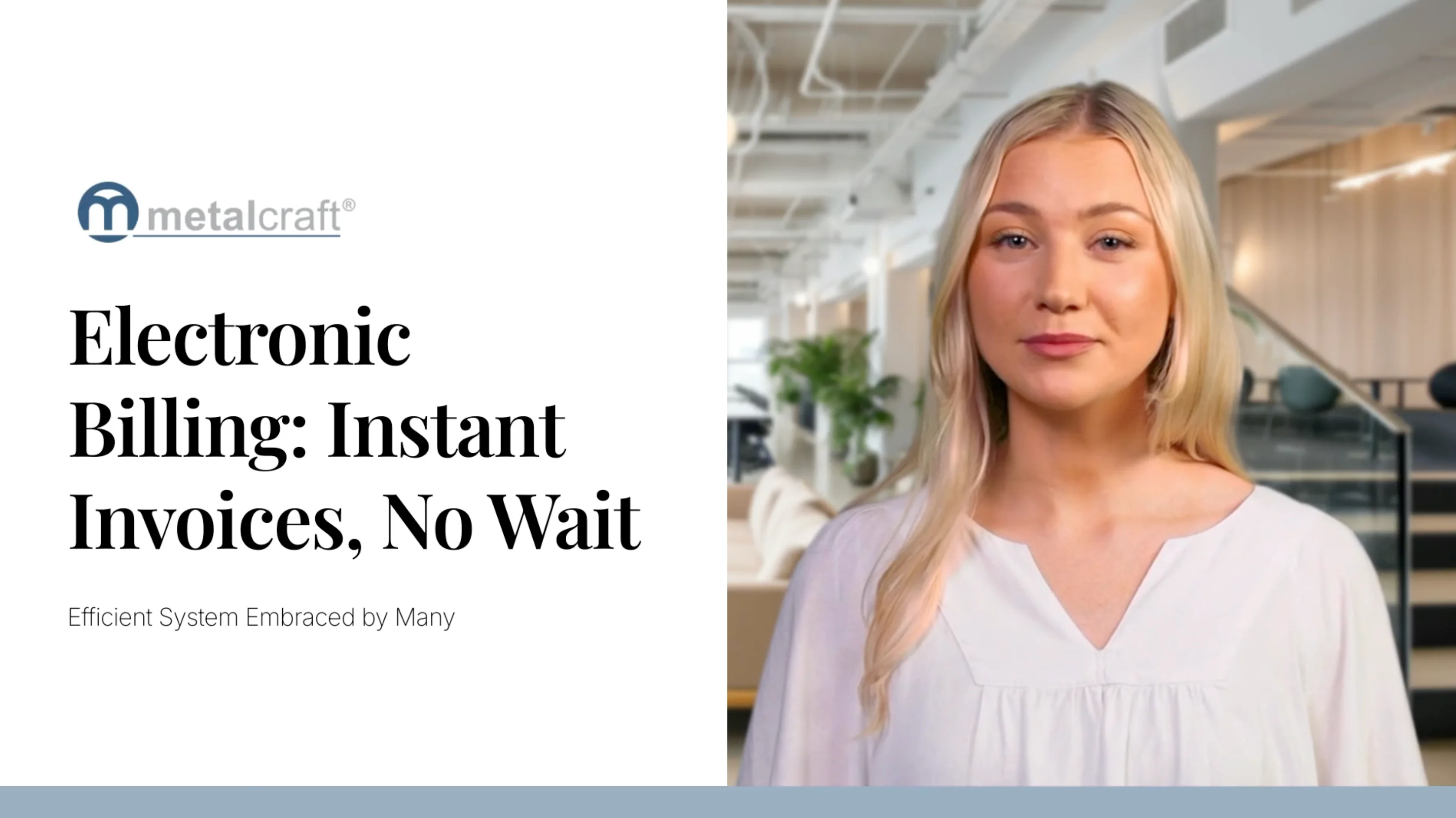 Switch to Electronic Billing with U.S. Metalcraft, Inc.