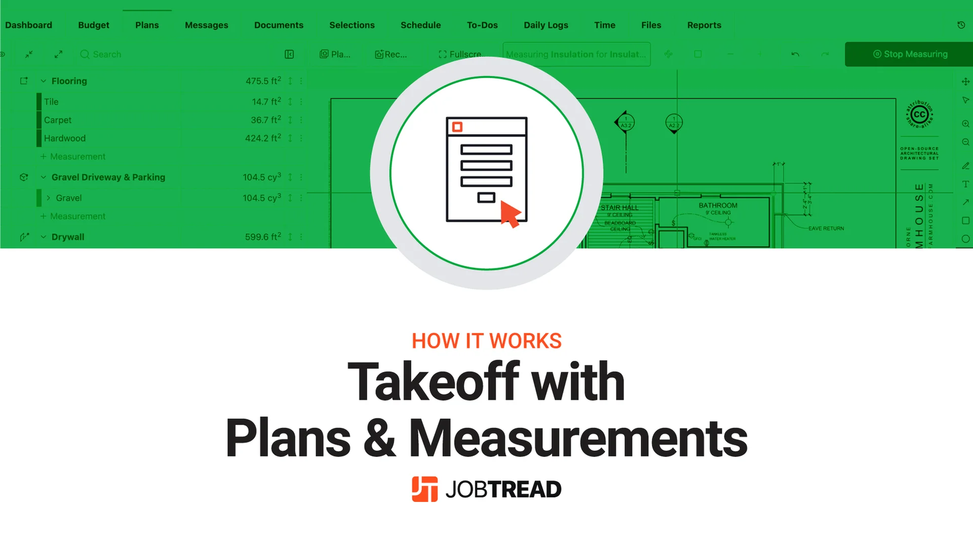 Takeoff with Plans & Measurements