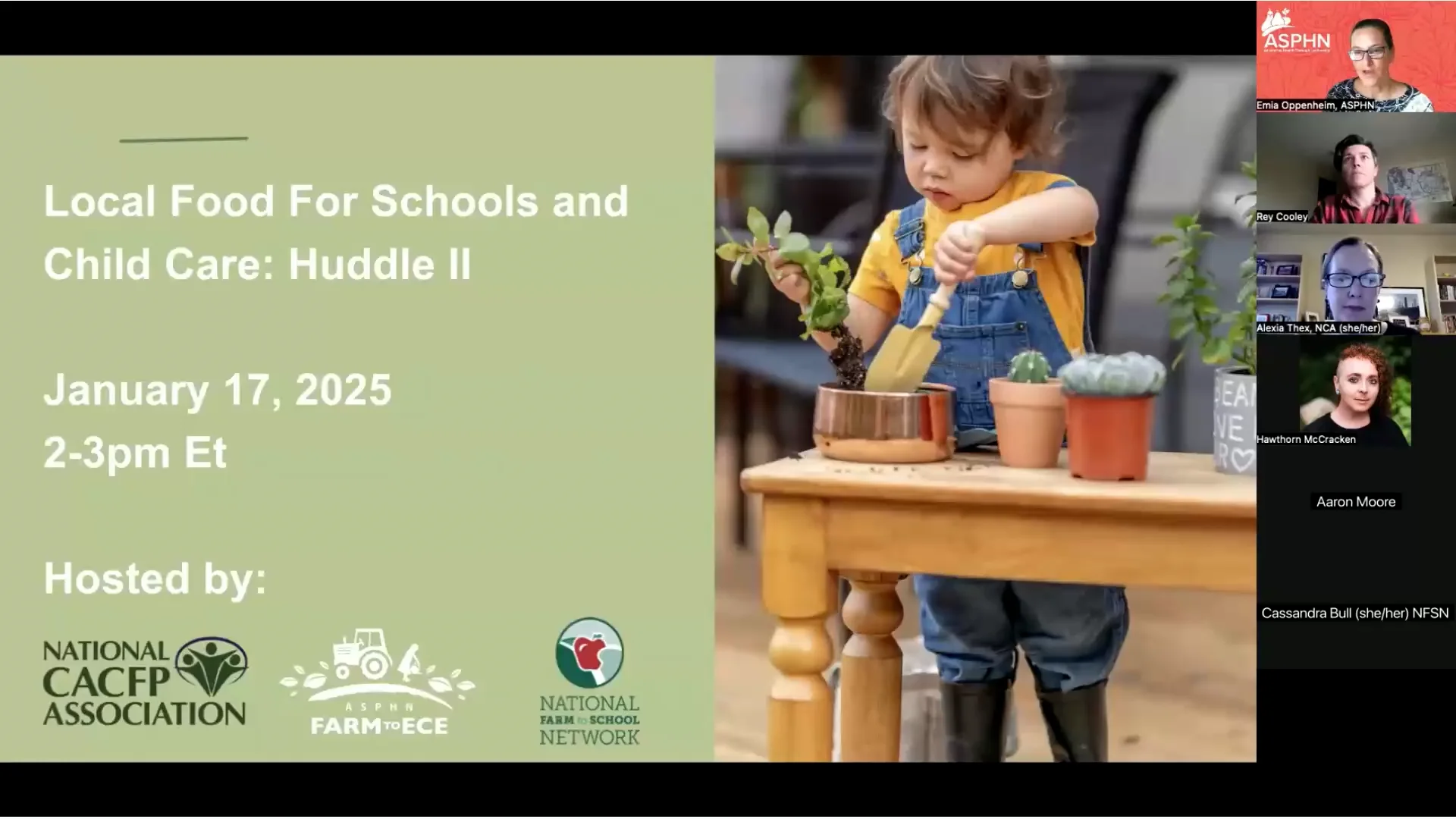 CDC Farm to ECE Webinar: LFSCC Huddle II - Jan 17 2025