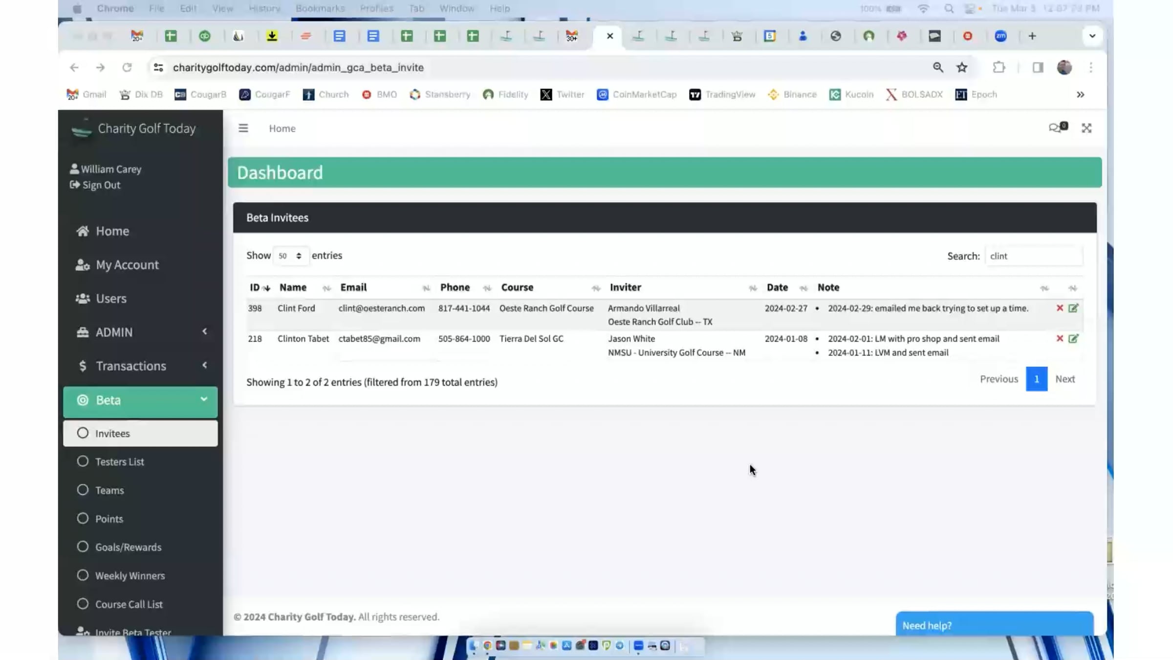 Golf Course Consultant Intro Call
