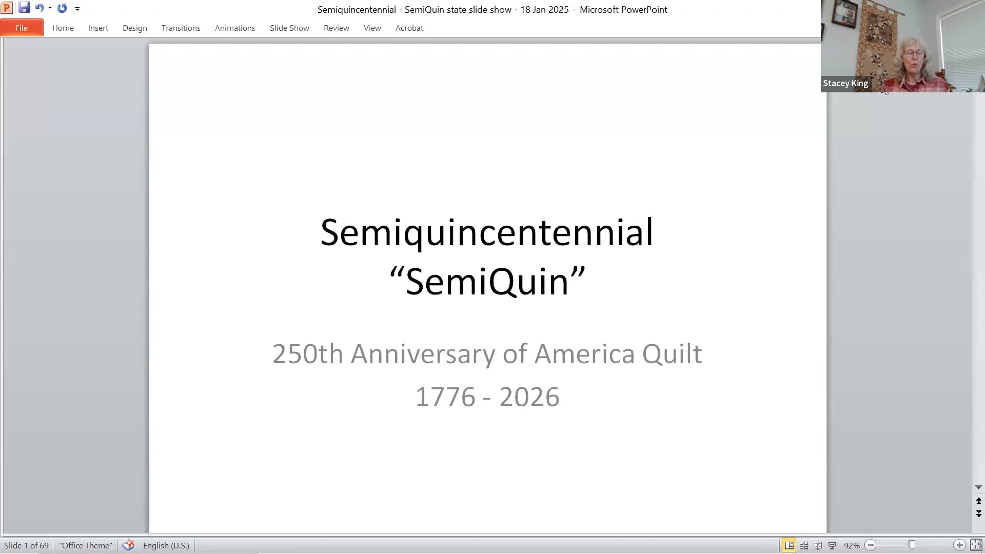 Semiquincentennial Quilt Block Reveal