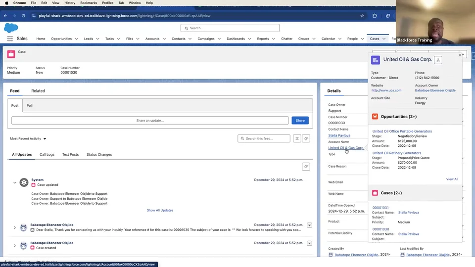 A quick Salesforce Demo Org demonstrating the power of Salesforce