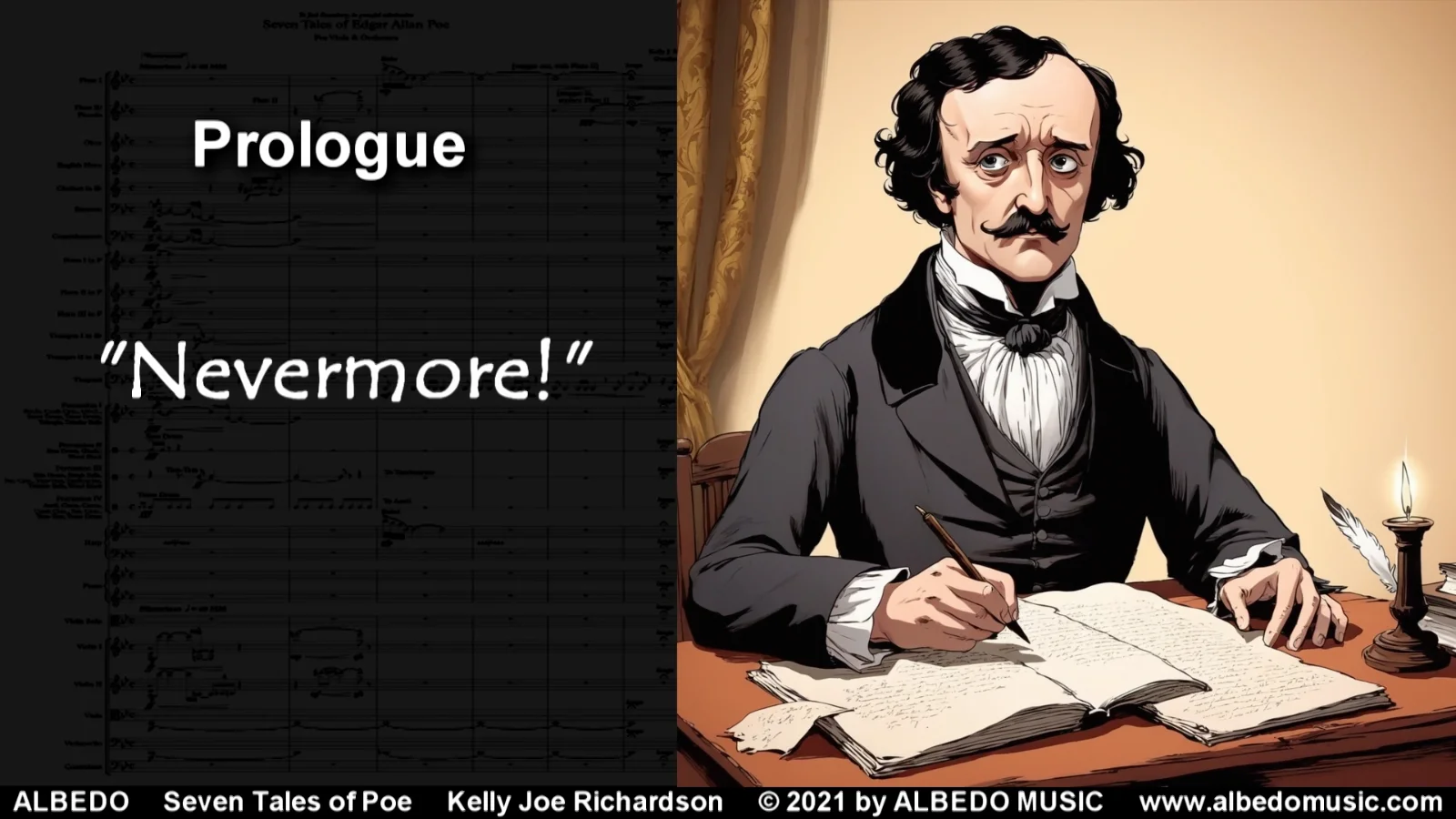 Seven Tales of Poe. Music with Anime A.I. images and text. Kelly Joe ...