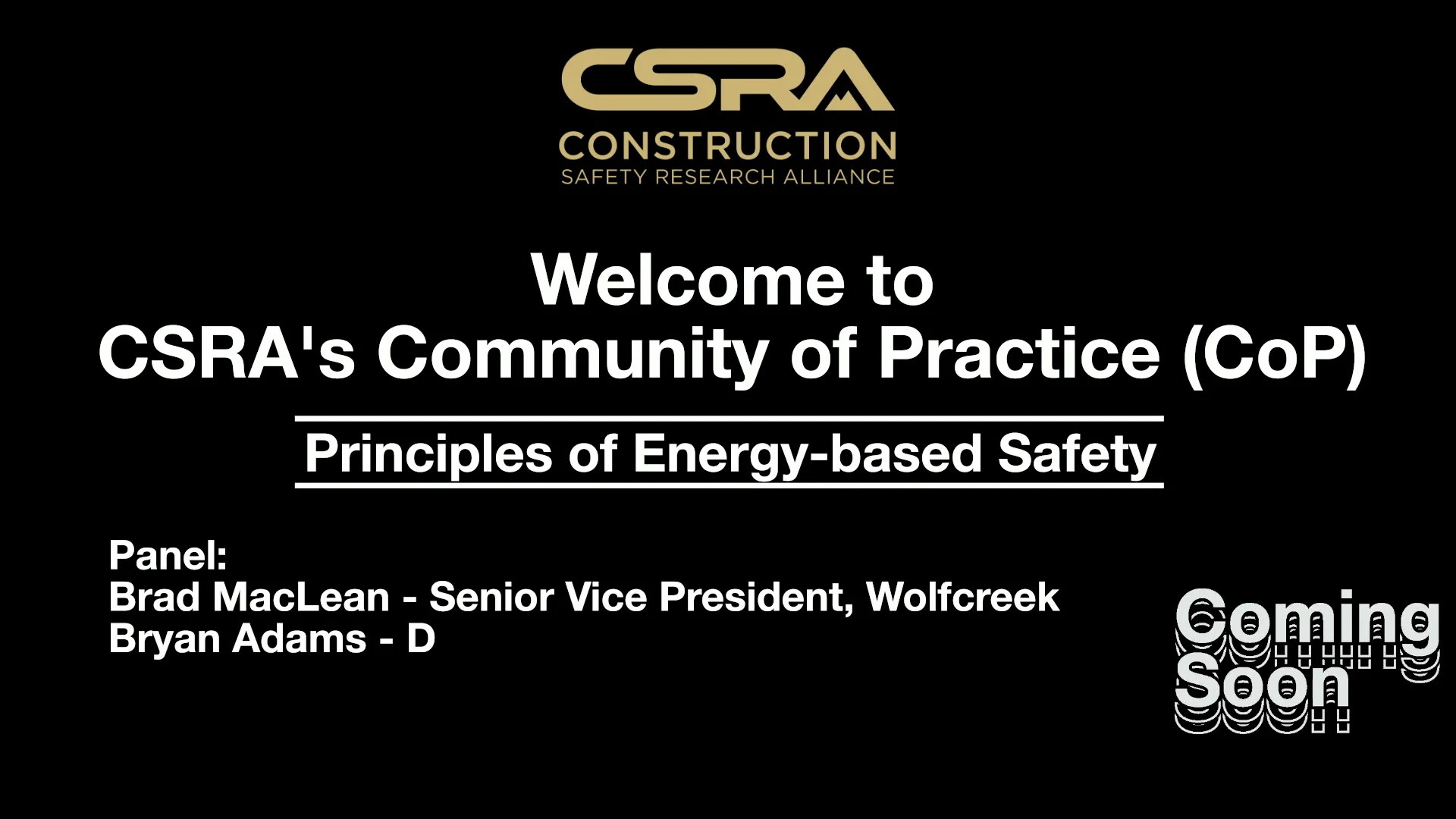 CSRA CoP 2025 Series