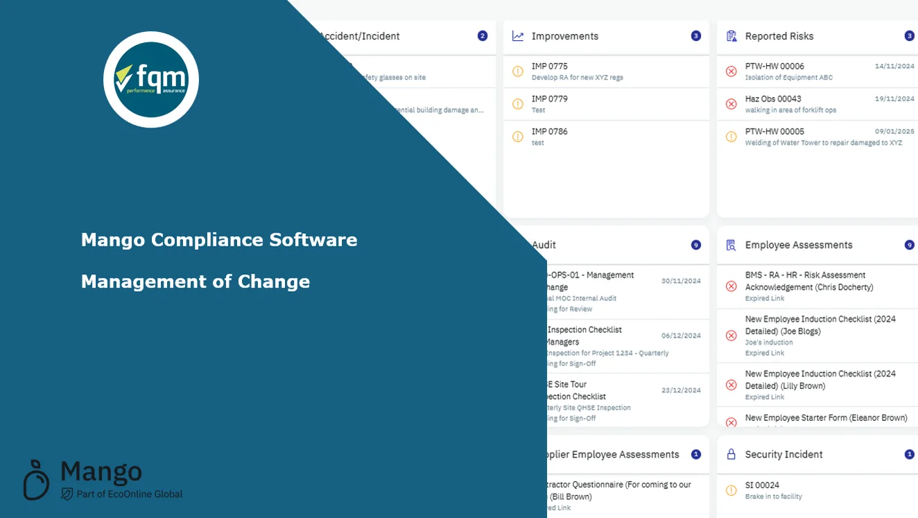 Mango - Management of Change Module