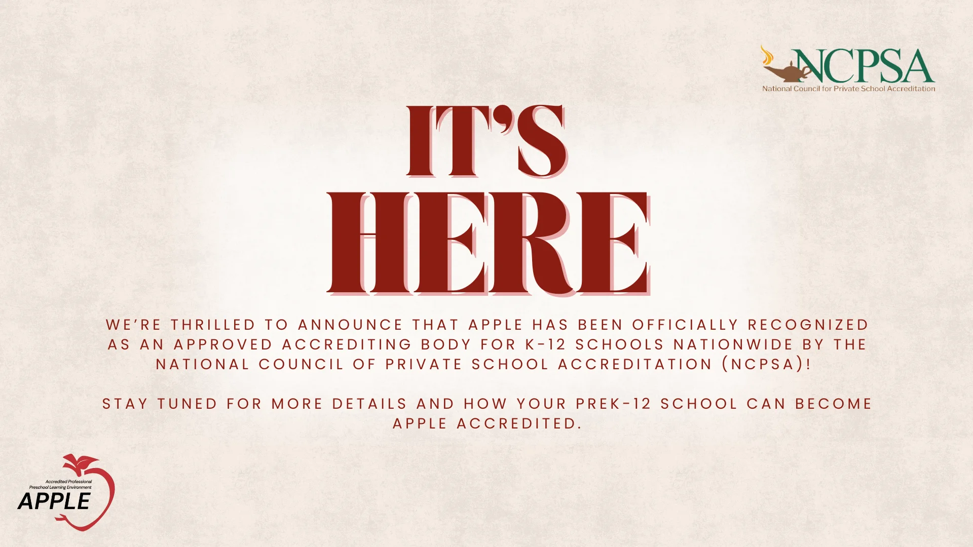 NCPSA Announcement 2025