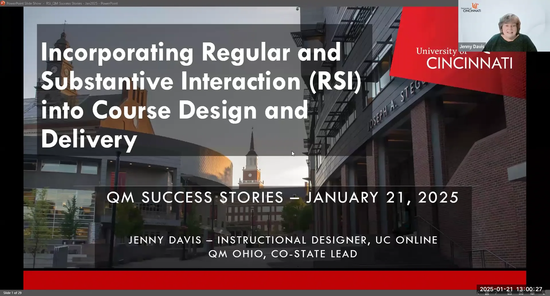 QMSS: Incorporating Regular and Substantive Interaction into Course Design and Delivery