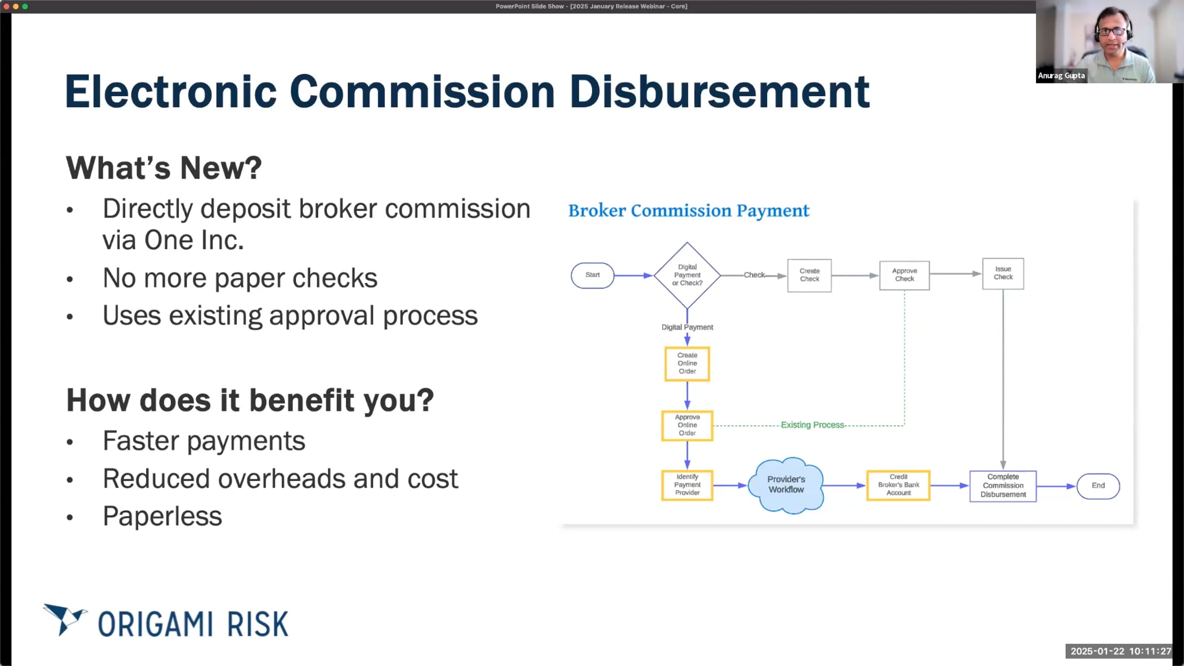 Origami Risk Client Release Webinar | January 22, 2025