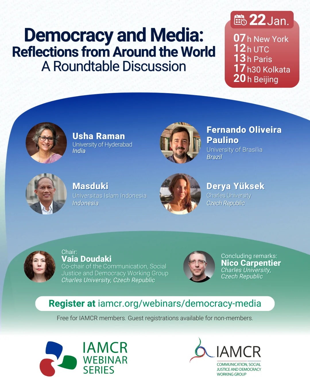 Webinar "Democracy and media: Reflections from around the world. A ...