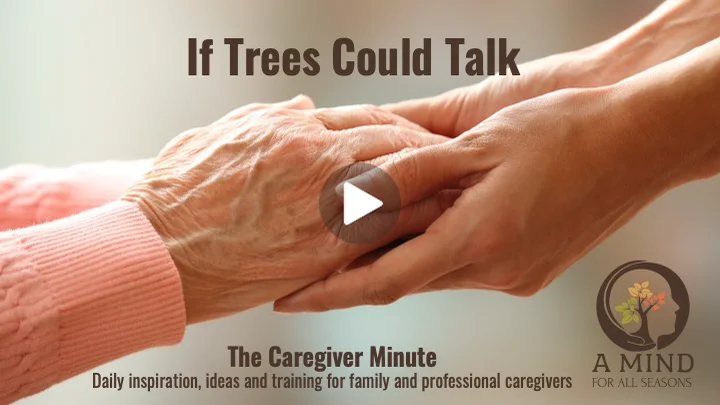 The Caregiver Minute- If Trees Could Talk