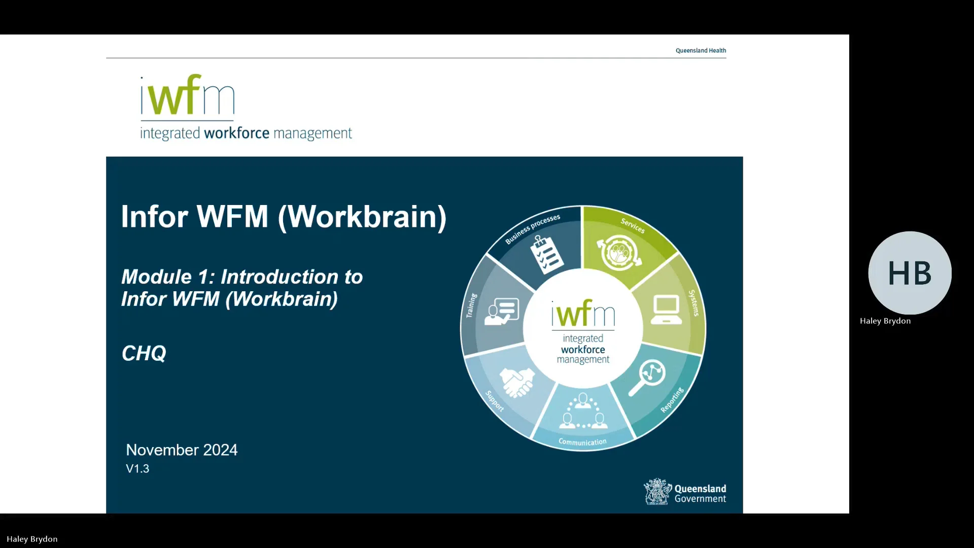 Introduction to Infor WFM (Workbrain) Module 1 - CHQ