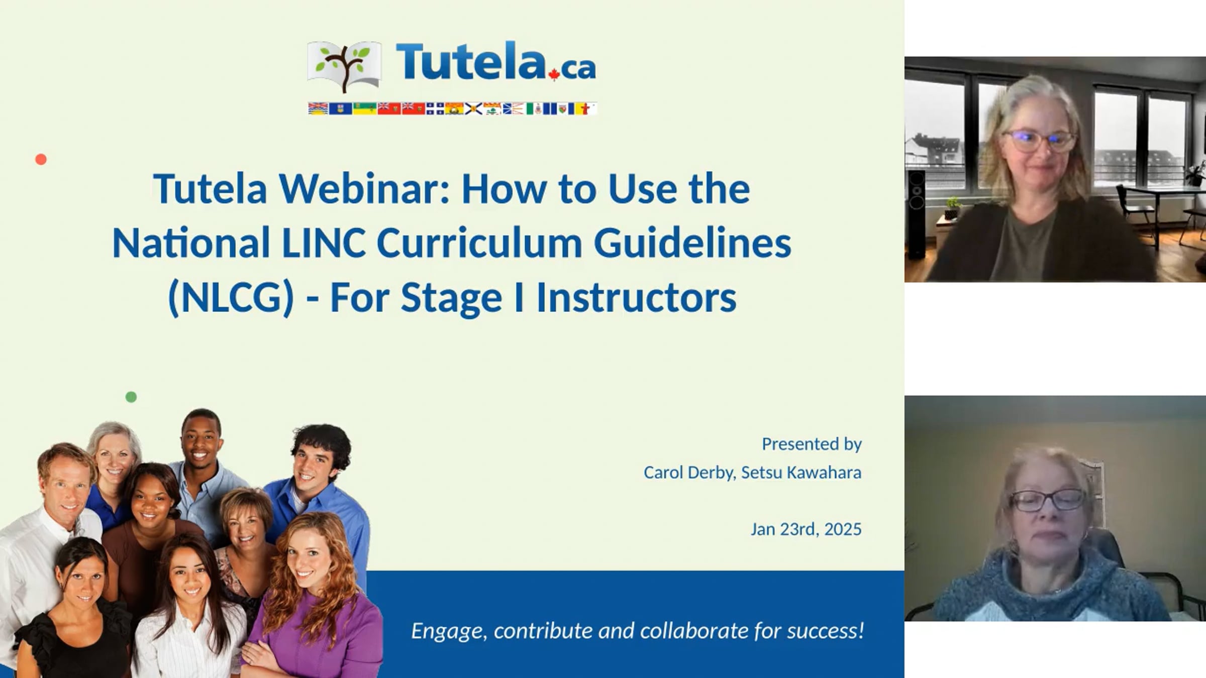 Tutela Webinar: How to Use the National LINC Curriculum Guidelines (NLCG) - For Stage I Instructors