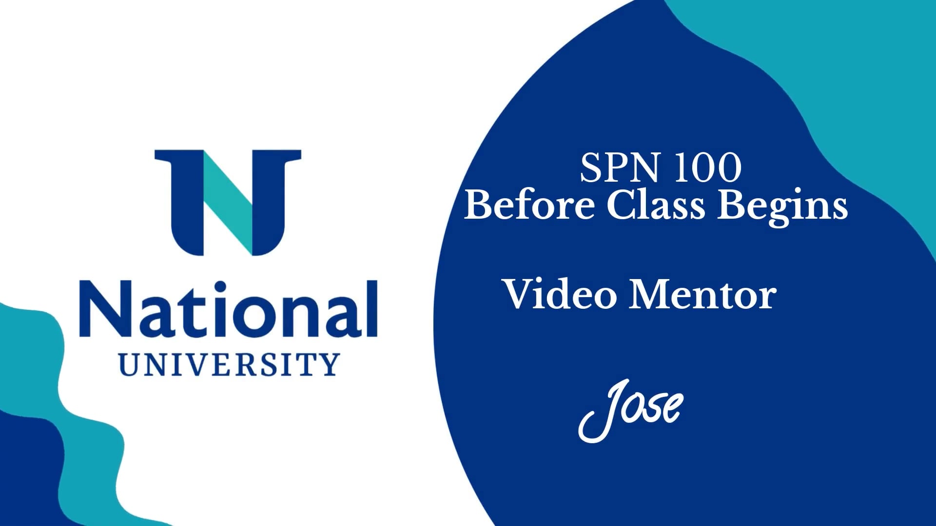 SPN 100- Before Class Begins