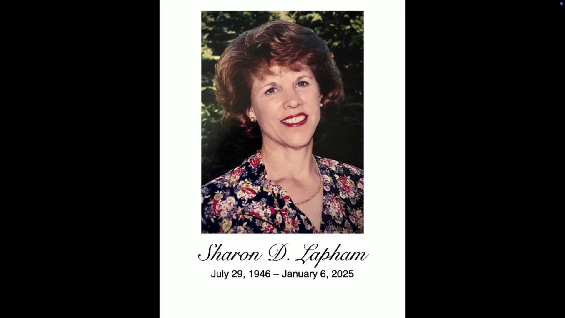 Sharon Lapham Memorial