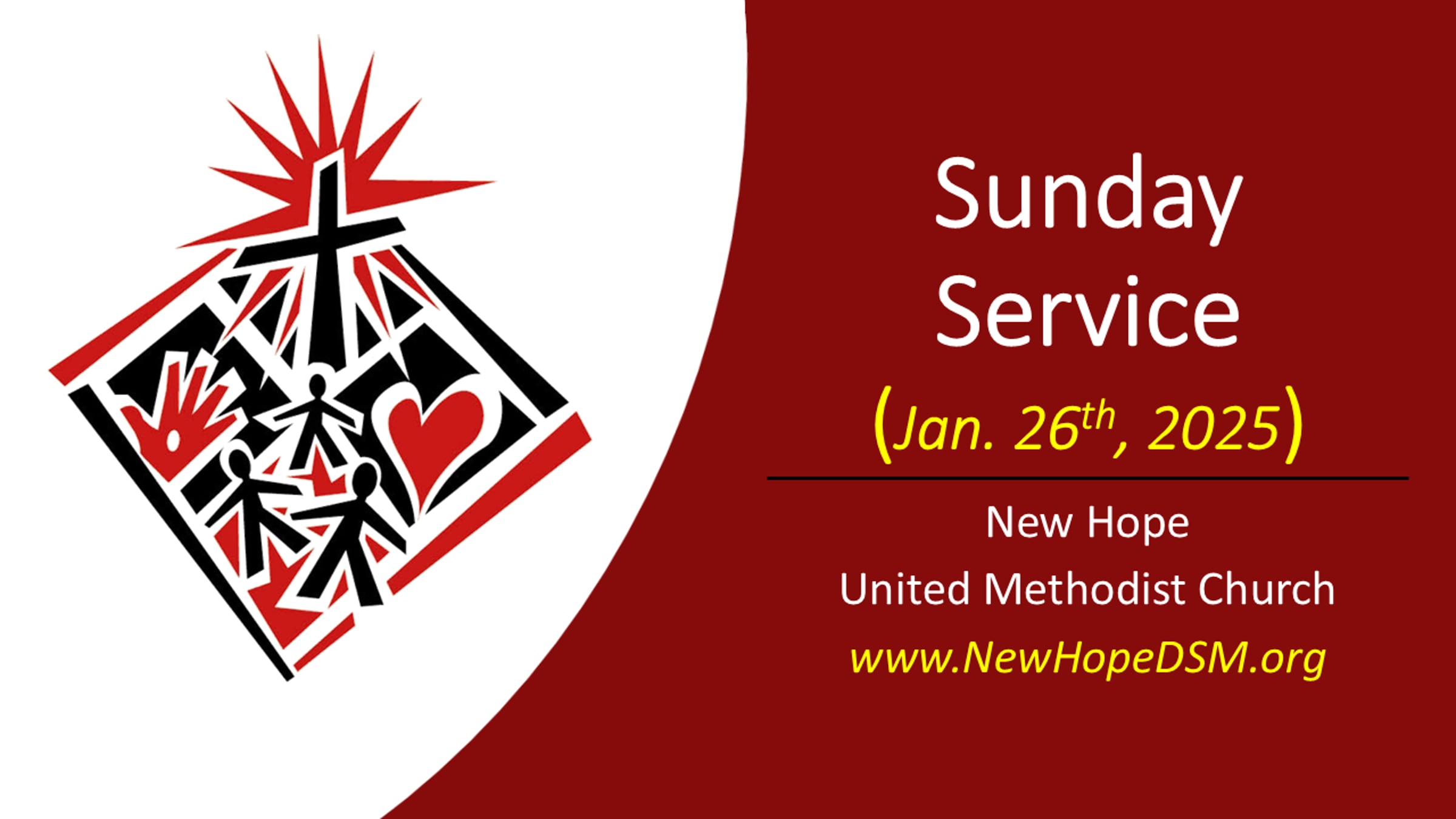 New Hope Service from Sunday, January 26, 2025