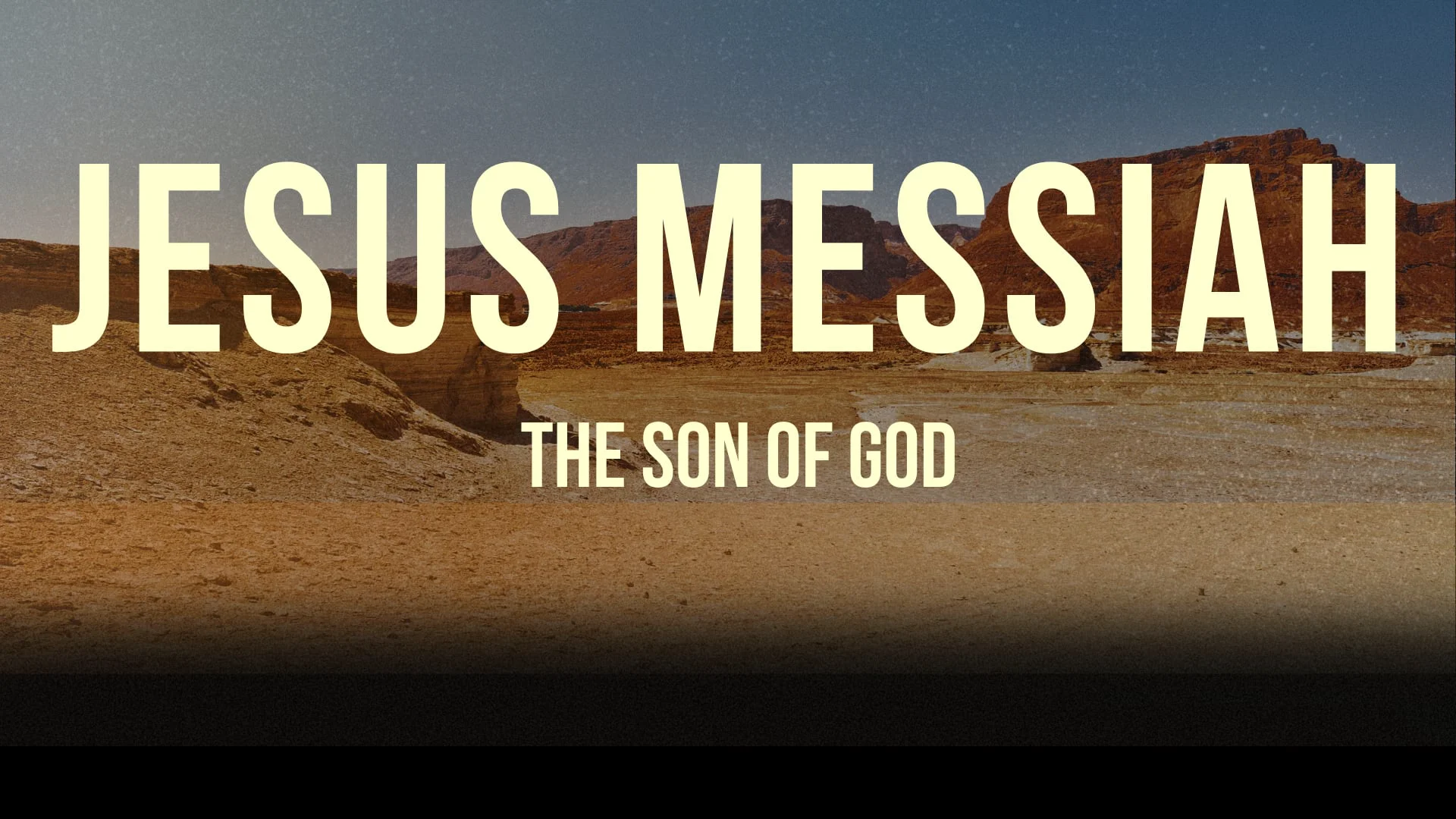 Jesus Messiah: Example - Jason Danuser (11:00)